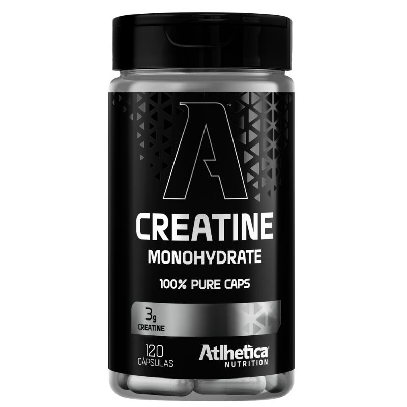 Creatine Monohydrate 100% Pure em Cápsulas (120 Caps) Atlhetica B2S ...