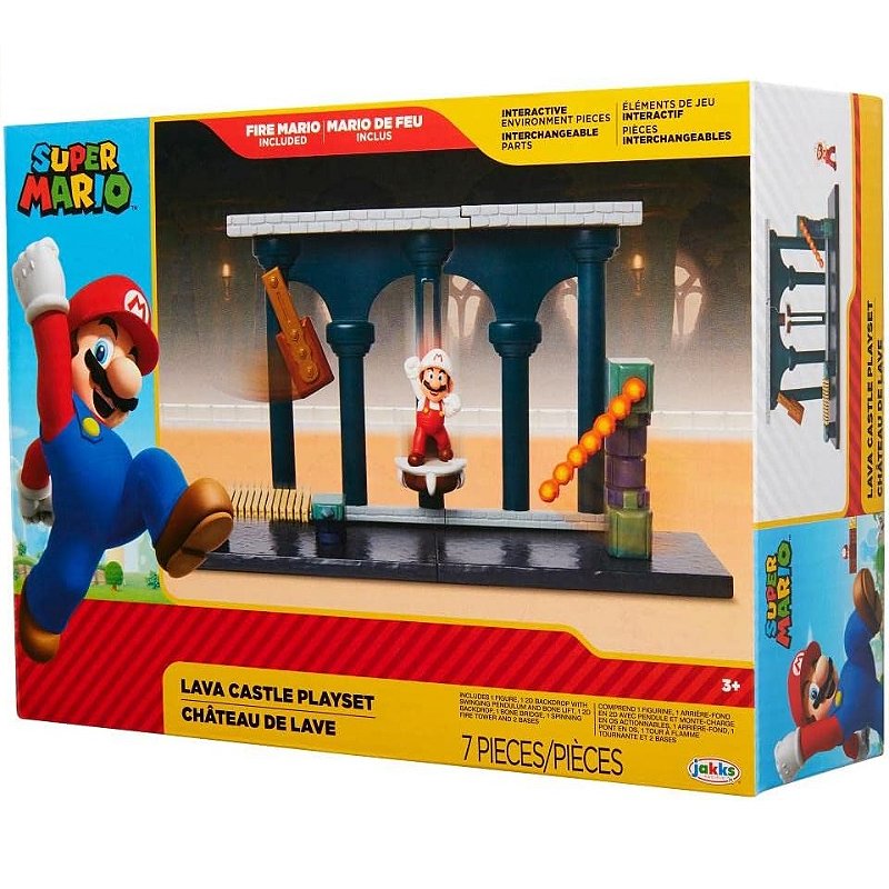 Playset Super Mario Lava Castle - Cadê Meu Jogo