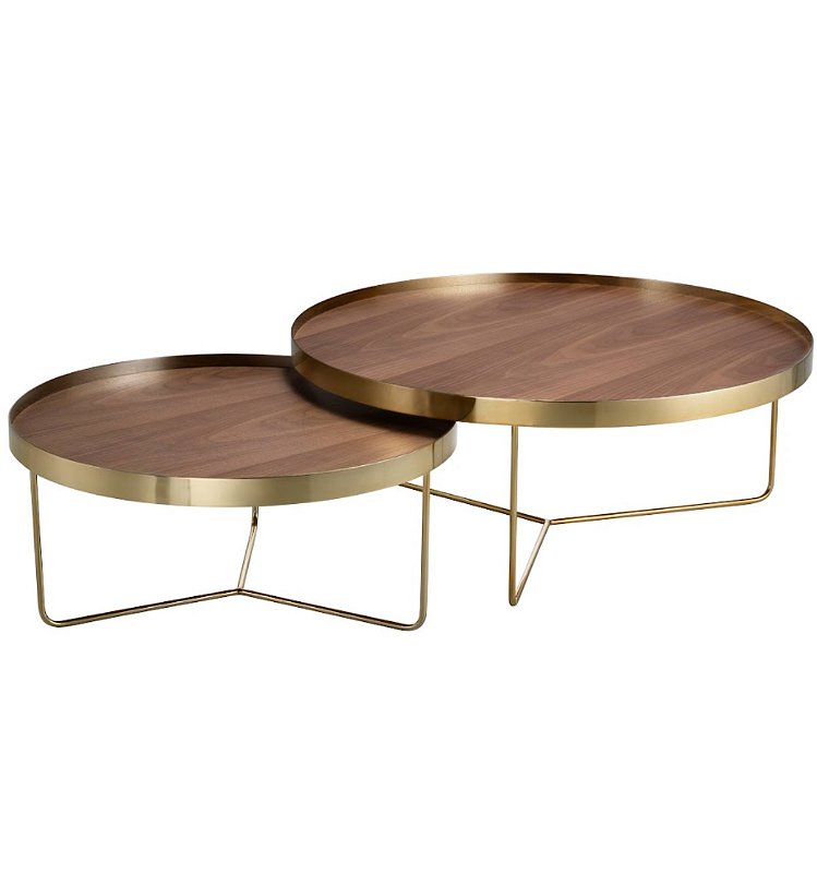 Conjunto de Mesa de Centro Patmos 3200 Golden - Lakhazza