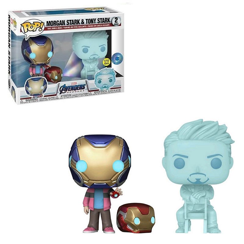 Funko Pop Marvel Avengers 2-Pack Morgan Stark & Tony Stark - Game Games ...