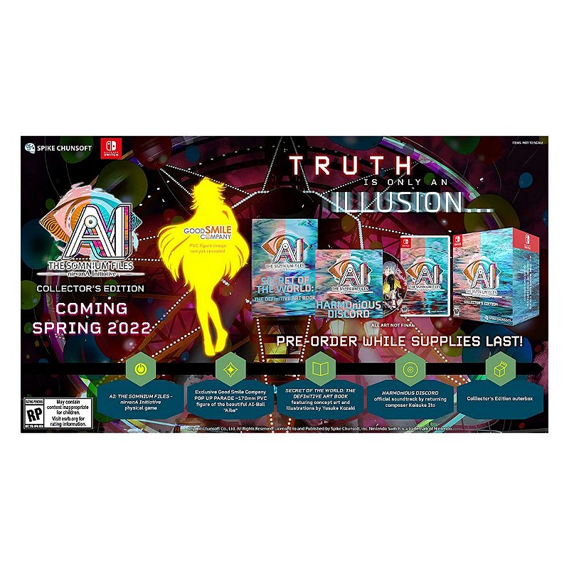 AI THE SOMNIUM FILES nirvanA Initiative Collector's Edition - Switch ...