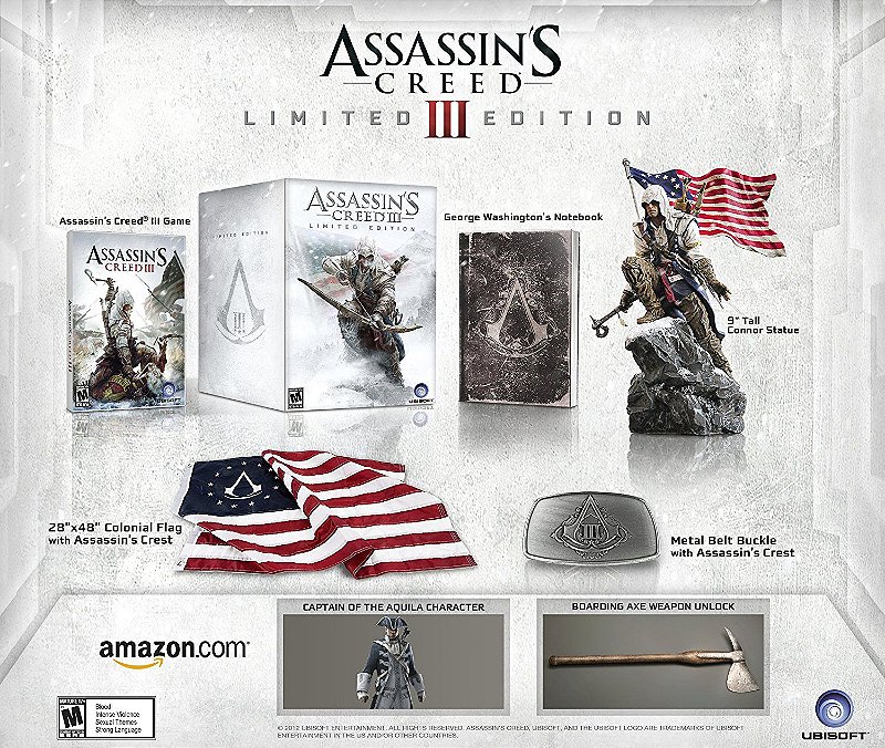 Assassin's Creed 3 Limited Edition Collectors - PS3 - Game Games - A ...