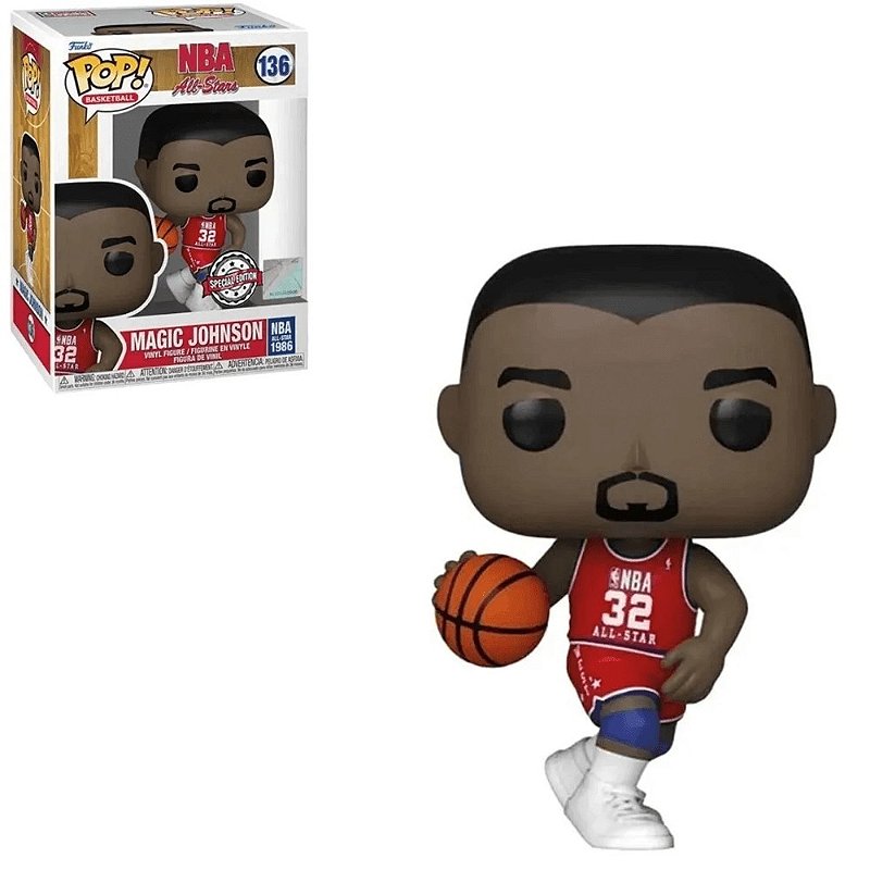 Funko Pop Nba All-Stars 136 Magic Johnson Special Edition - Game Games ...