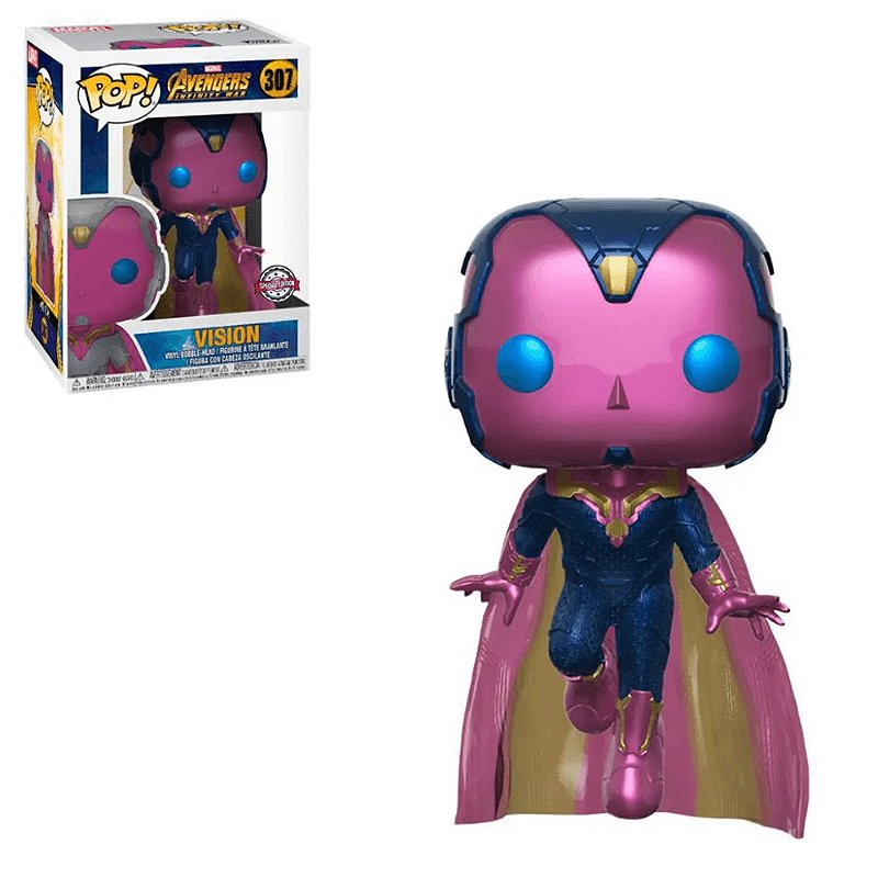 Funko Pop Avengers Infinity War 307 Vision Special Edition - Game Games ...