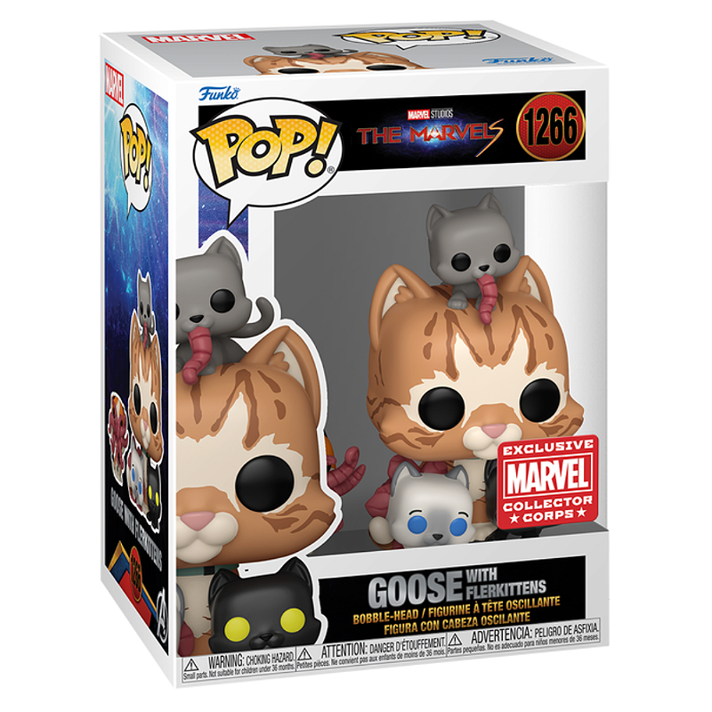Funko Pop The Marvels 1266 Goose w/ Flerkittens Exclusive - Game Games ...