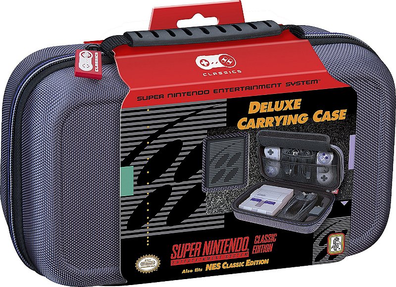 Nintendo Deluxe Travel Case for SNES / NES Classic Edition - Game Games ...