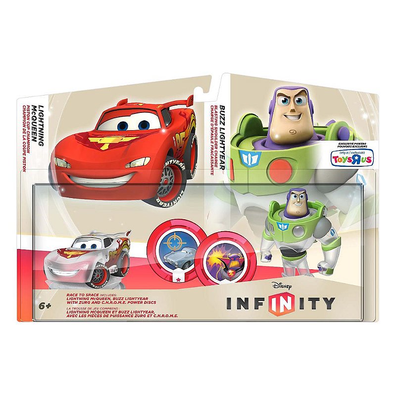 Disney Infinity Race to Space Pack Crystal McQueen Buzz Lightyear ...