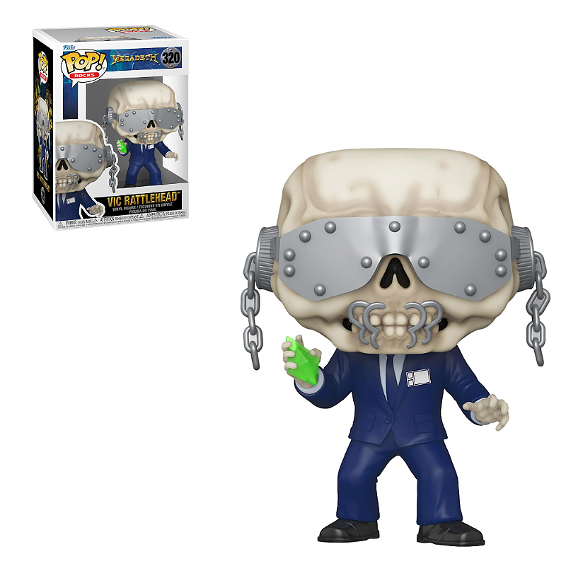 Funko Pop Megadeth 320 Vic Rattlehead - Game Games - A Loja Mais POP do ...