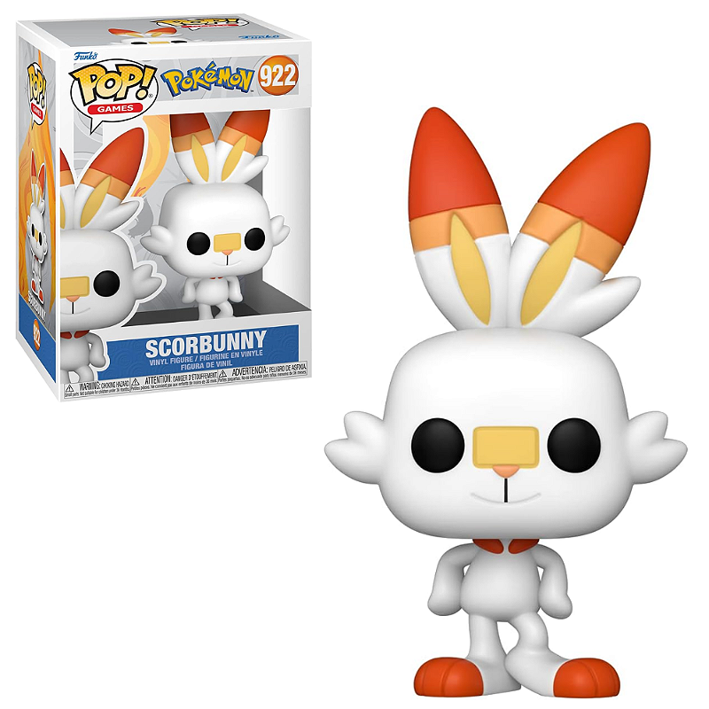 Funko Pop Pokémon 922 Scorbunny - Game Games - A Loja Mais POP do ...