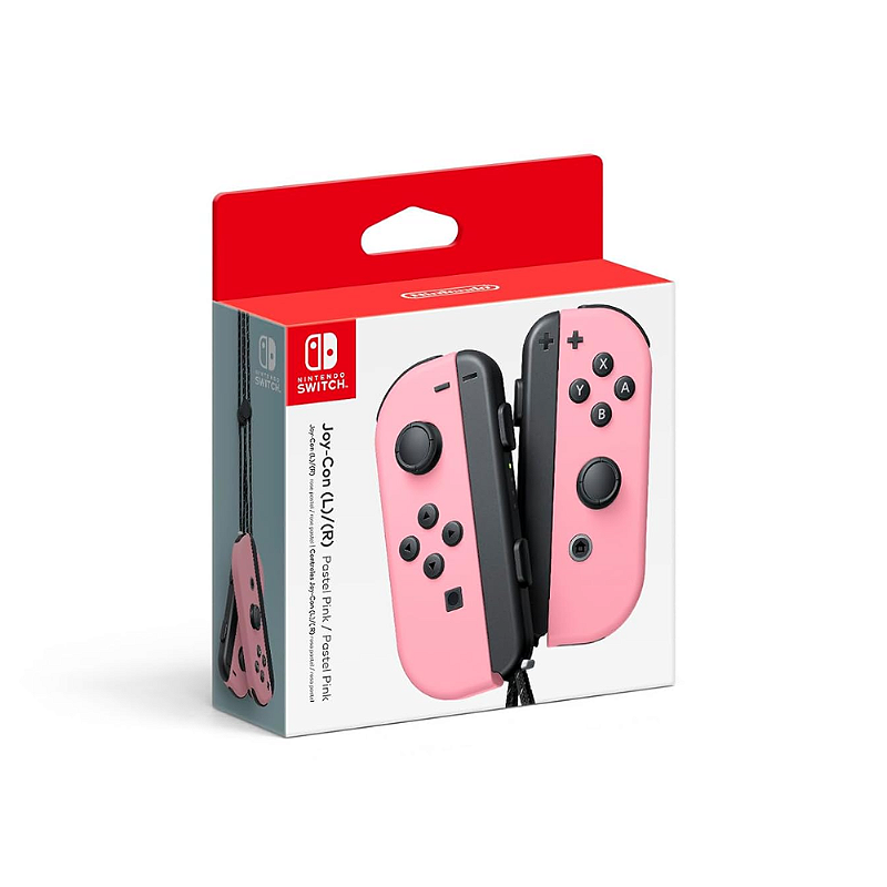 Nintendo Joy Con L R Pastel Pink Rosa Switch Game Games A Loja Mais POP do Brasil Vem Conhecer