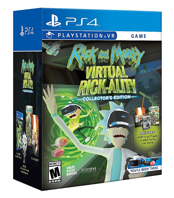 Rick & Morty Virtual Rick-Ality Collectors Edition C/ Pop - PS4 VR ...