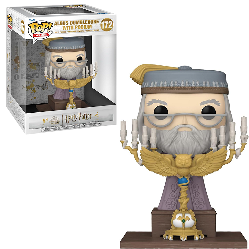Funko Pop Harry Potter 172 Albus Dumbledore W/ Podium - Game Games - A ...
