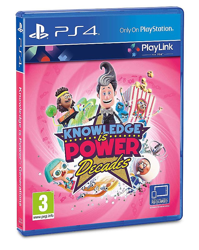 Knowledge is Power Decades Playlink - PS4 - Game Games - A Loja Mais ...