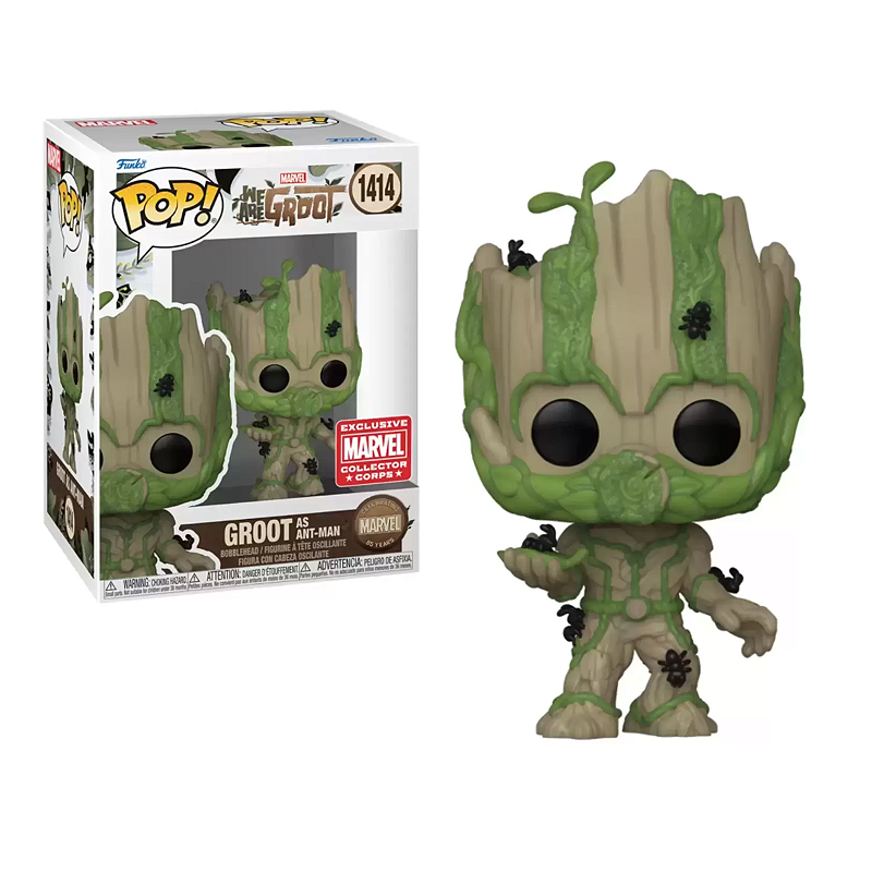 Funko Pop We Are Groot 1414 Groot As Ant-Man Exclusive - Game Games - A ...