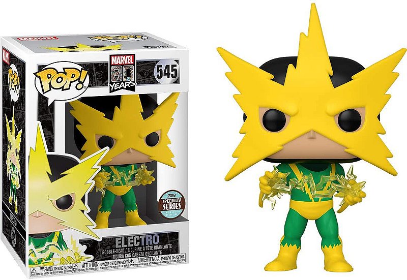 Funko Pop Marvel 80 Years 545 Electro Specialty Series - Game Games - A ...