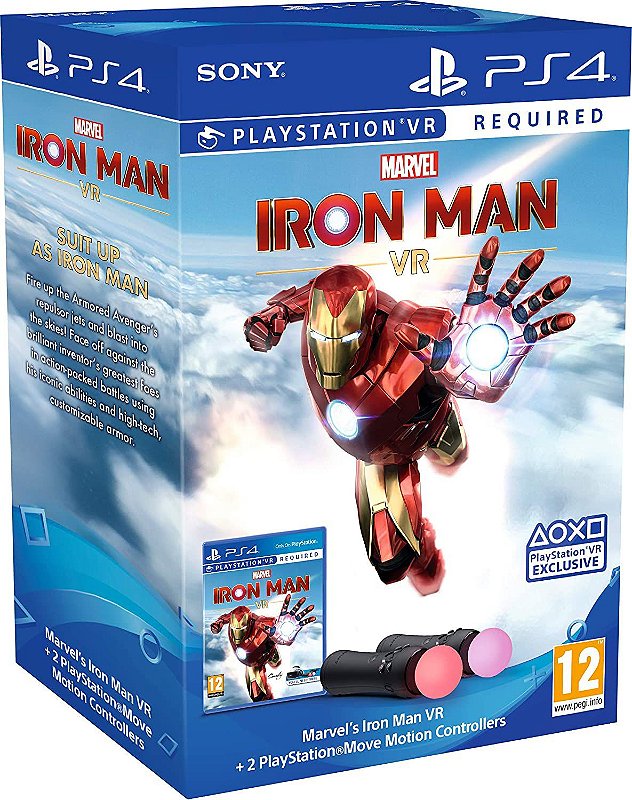 Marvel’s Iron Man VR PlayStation Move Controller Bundle - PS4 VR - Game ...
