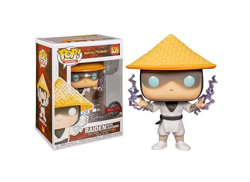 Funko Pop Mortal Kombat 539 Raiden With Lightning Special - Game Games ...