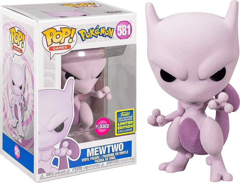 Funko Pop Pokemon 581 Mewtwo Flocked Sdcc 2020 - Game Games - A Loja ...