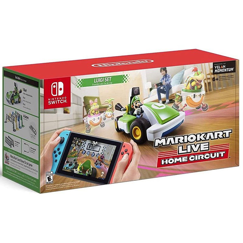 Mario Kart Live Home Circuit Luigi Set Edition Nintendo Switch Fisico
