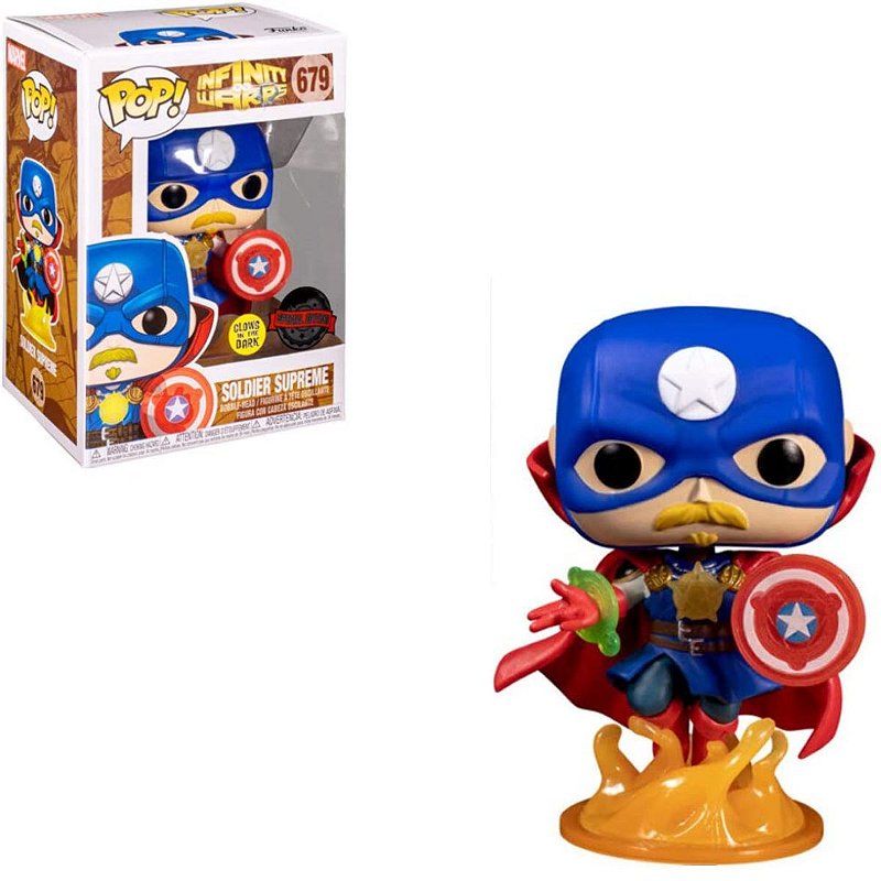 Funko Pop Infinity Warps 679 Soldier Supreme Glows in the Dark - Game ...