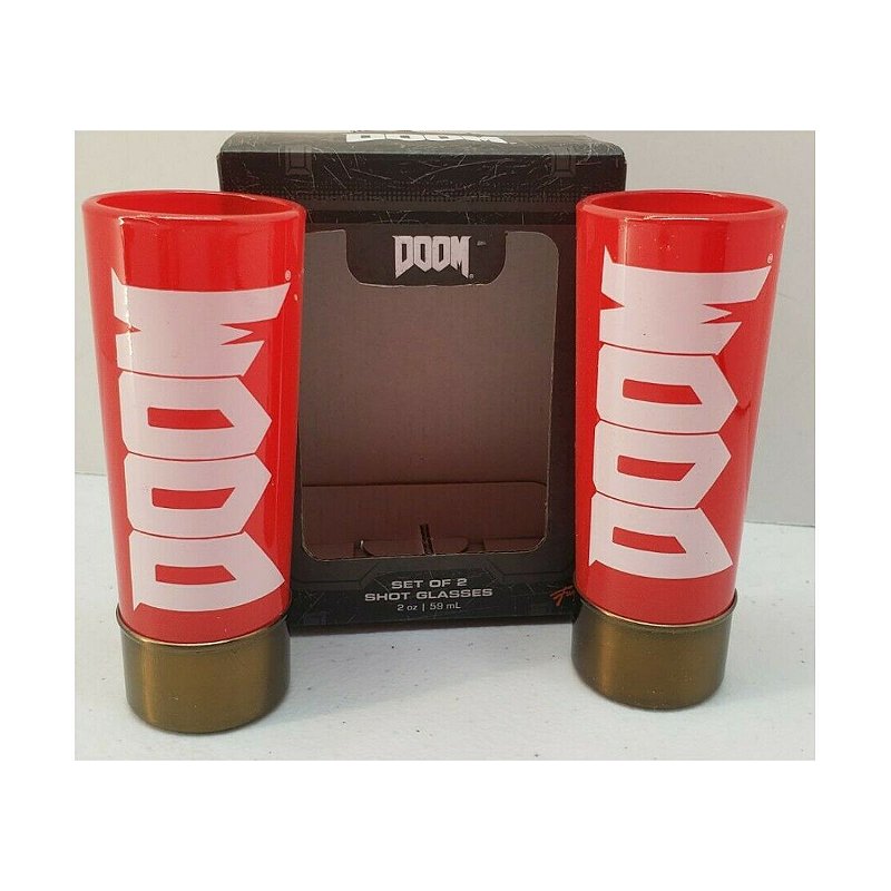 Doom Shot Glasses 2 Copos Loot Crate Exclusive - Game Games - A Loja ...