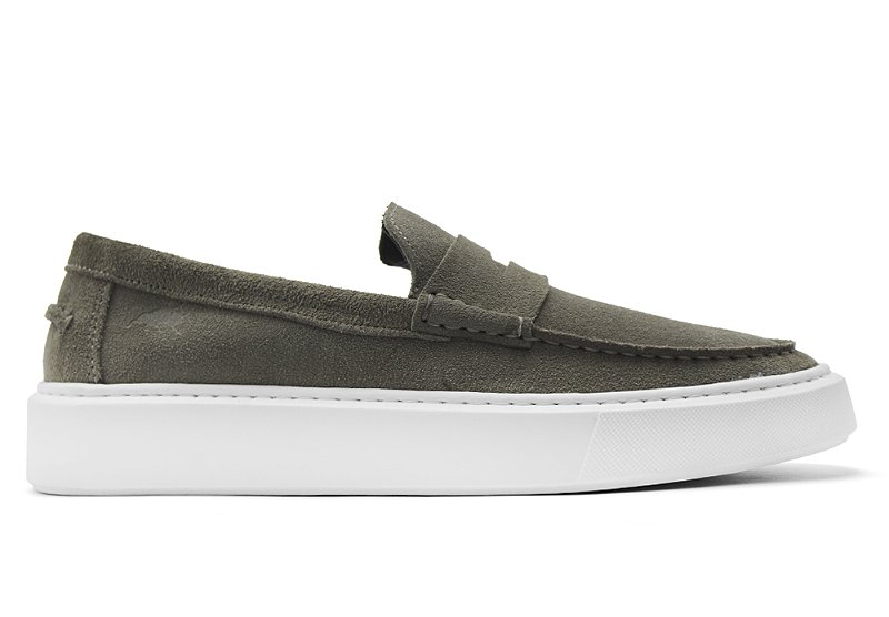 Tênis Loafer Couro Cinza Barcelona Design - Barcelona Design | Site ...