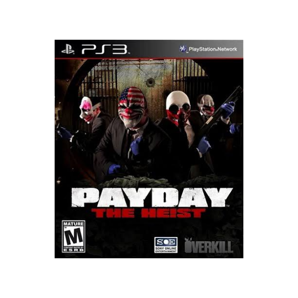 Payday The Heist | Mídia Digital Ps3 Psn | Comendador Games - Mídia ...