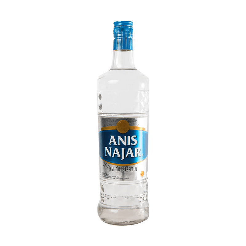 Anisado Anis Najar Semi Dulce Especial 750ml - Blue Label - Etiqueta ...