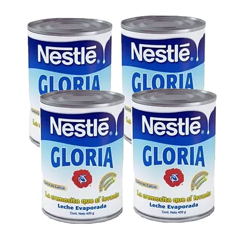 Leite evaporado peruano / Leche evaporada Gloria Nestle 390g kit 4 ...