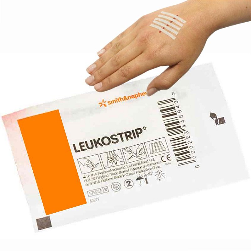 Curativo Ponto Falso Tiras Adesivas Leukostrip - Smith & Nephew ...