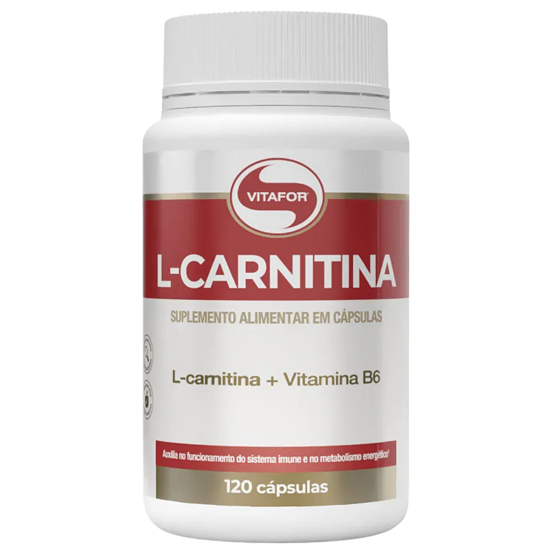 L-Carnitina - 120 cap - Vitafor - RareMed Hospitalar