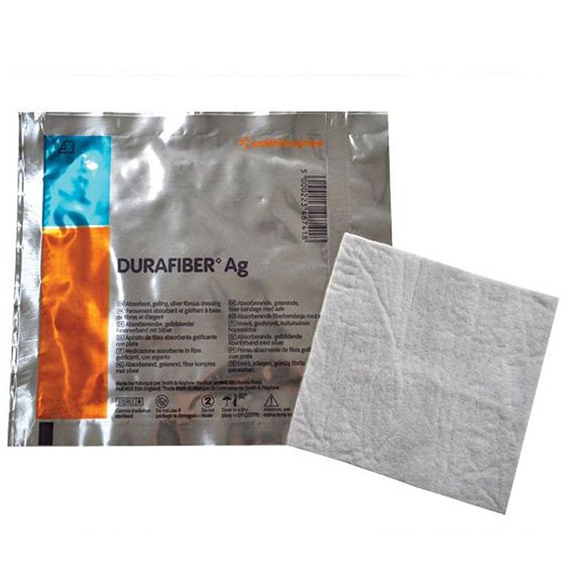 Curativo Durafiber AG Antimicrobiano com Prata Smith & Nephew - 1 Unid ...
