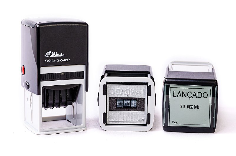 Carimbo Datador Shiny Printer S 542 D - 42X42 mm - Carimbo Virtual