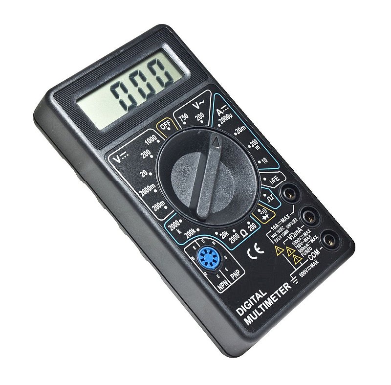 Multímetro Portátil Digital Multi Teste Bip Sonoro Miter - clickferragem