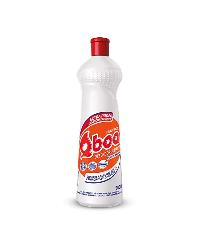 Qboa Desengordurante - 500ml - Mult Distribuidora — Produtos de Higiene ...