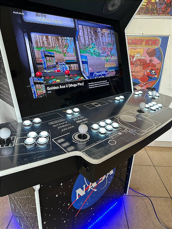 Arcade Premium Fliperama 32 Polegadas 4 Players - Space - Arcade Play Games