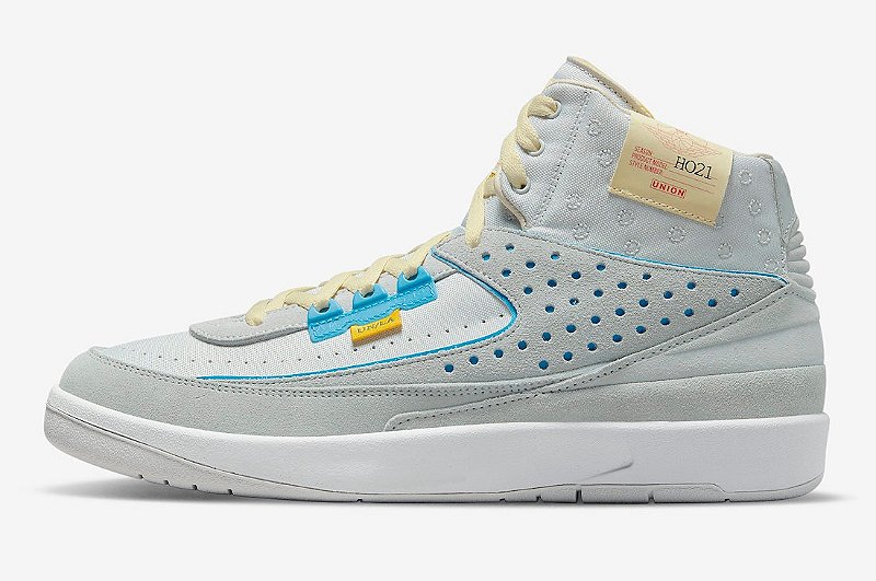 NIKE AIR JORDAN 2 x UNION - " Grey Fog " - UNBOX
