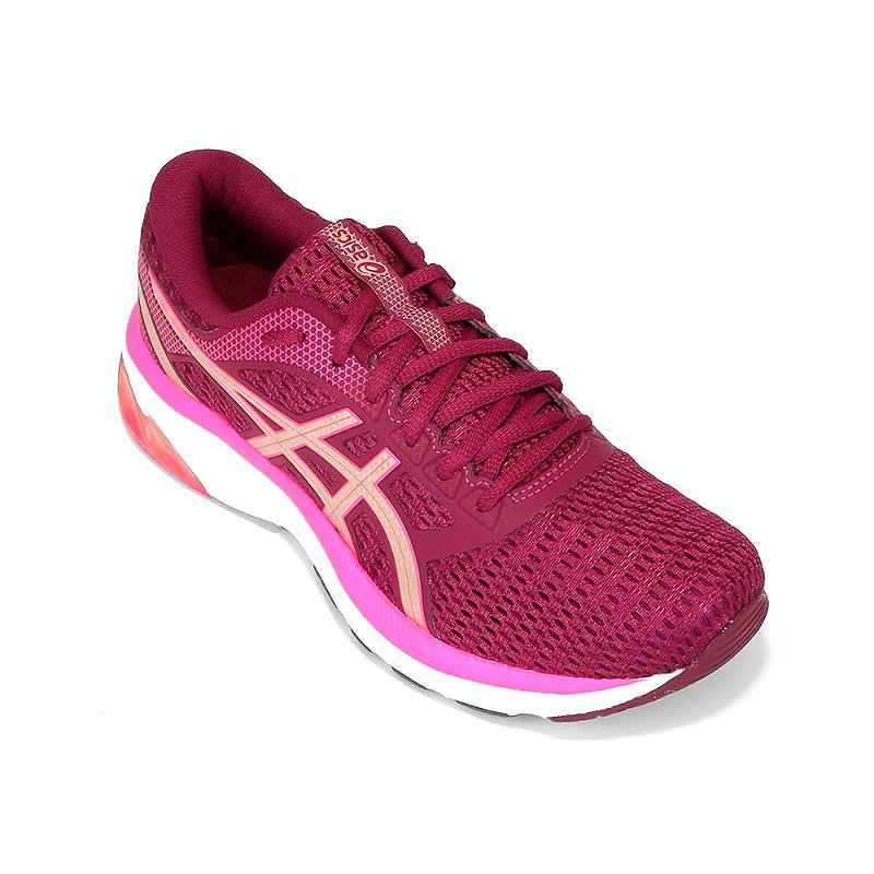 Tenis Asics Gel Sparta Running Feminino Bordo e Rosa - 10K Sports