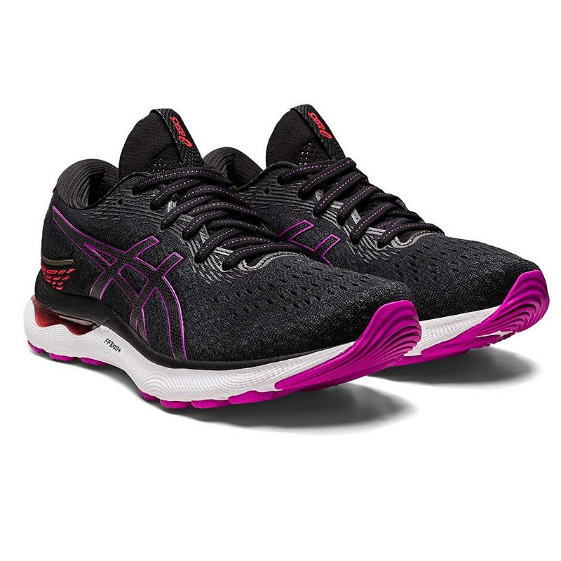 Tenis Asics Gel Nimbus 24 Running Feminino Preto - 10K Sports