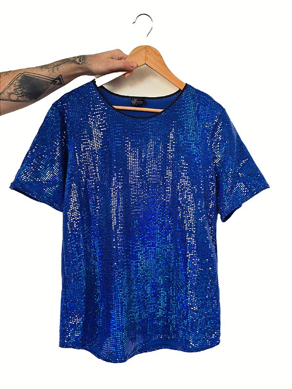 Camiseta Micro Azul - Meijor