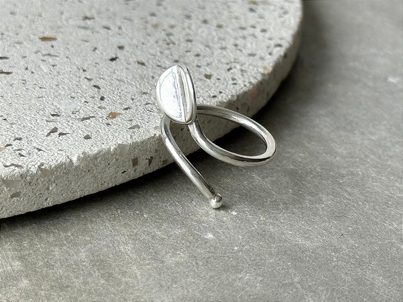 ANEL VINCO SÓ PRATA - Atelier Lu Guerra - Design exclusivo em prata 950
