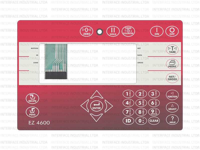 Teclado de Membrana para Balança Digi-Star EZ 4600 - Teclados de ...