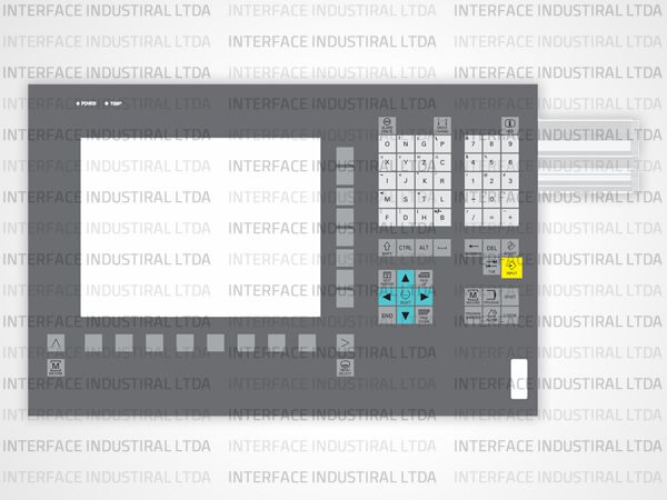 Teclado de Membrana para CNC Siemens OP10 - Teclados de Membrana ...