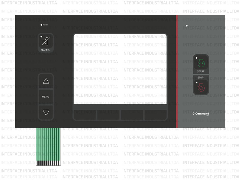 Teclado de Membrana para IHM Cummins C Command Elite - Teclados de ...