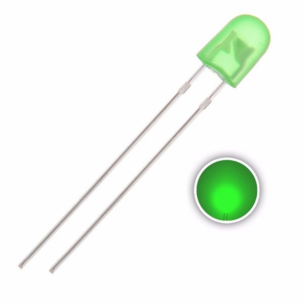 LED 546 Oval Verde Difuso 520-525nm K2525 - DUALSHOP® Automação Industrial