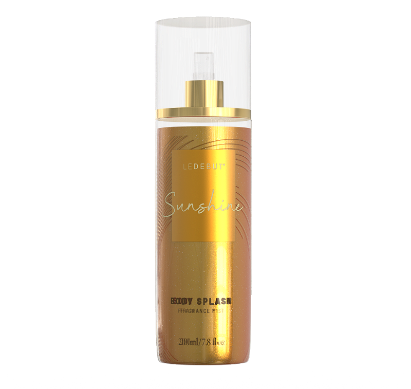 Body Splash Sunshine 200ml - Perfume corporal iluminador Ledebut - LEDEBUT