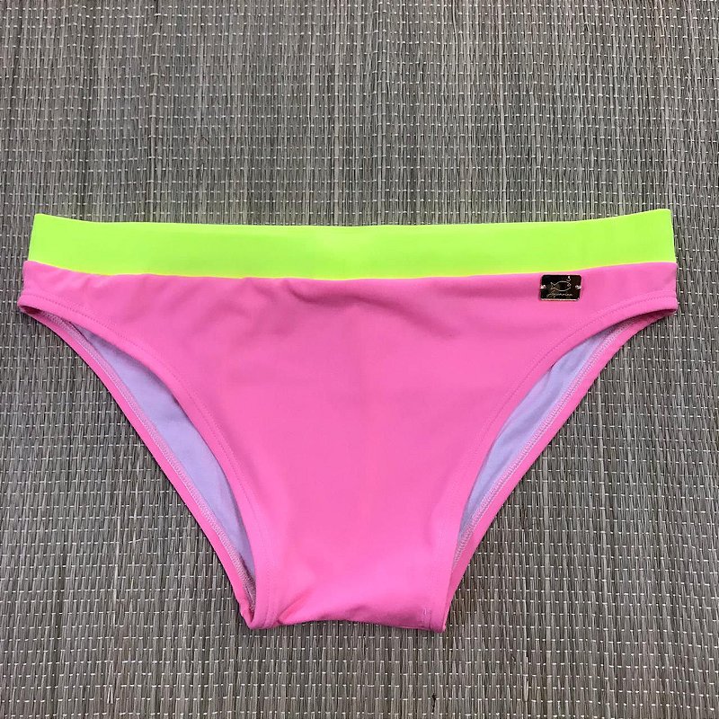Sunga Duo Rosa Chiclete com Neon - PowerSlip - Aquarine