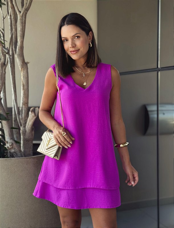 Vestido Manu Fúscia - F.Chic | Fashion E-Store
