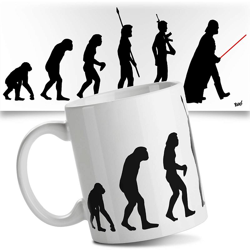 Caneca Geek Evolution - Yaay | Presentes Criativos Atacado | Decoração ...