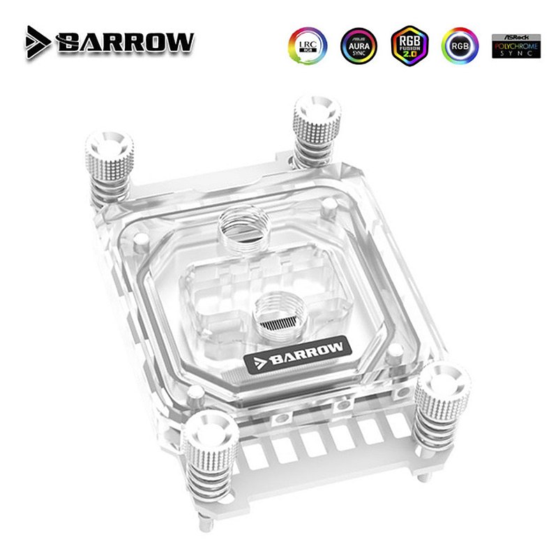 CPU Block AMD Barrow RGB AM4 - AM5 para Water Cooler Custom - Power UP ...